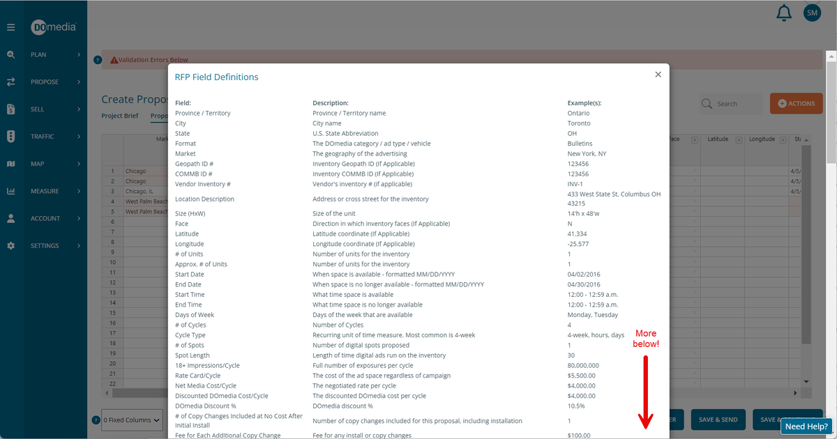 Seller: Correcting Validation Errors