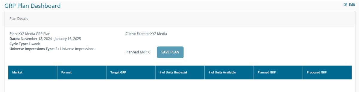 Seller: How Do I Create and Update a GRP Plan? - DOmedia Support Hub