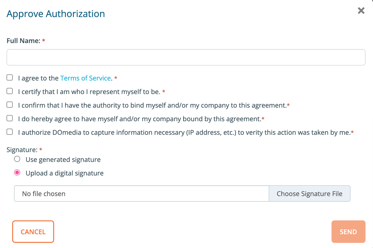 Buyer: How do I create and issue Client Authorizations? - DOmedia Support Hub