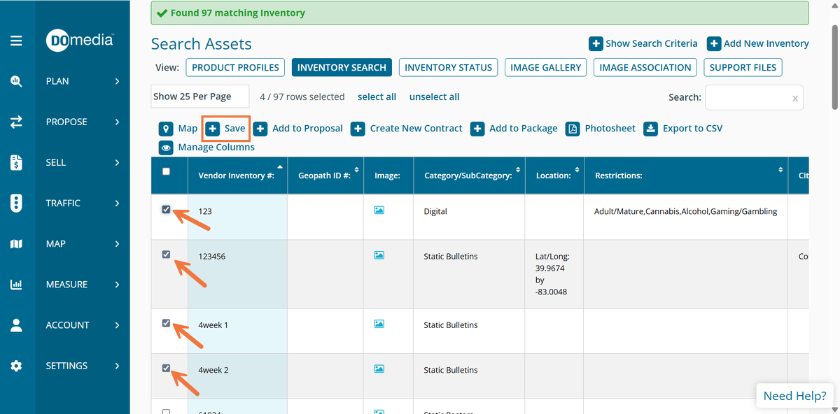 Seller: How do I map from an Inventory Folder? - DOmedia Support Hub