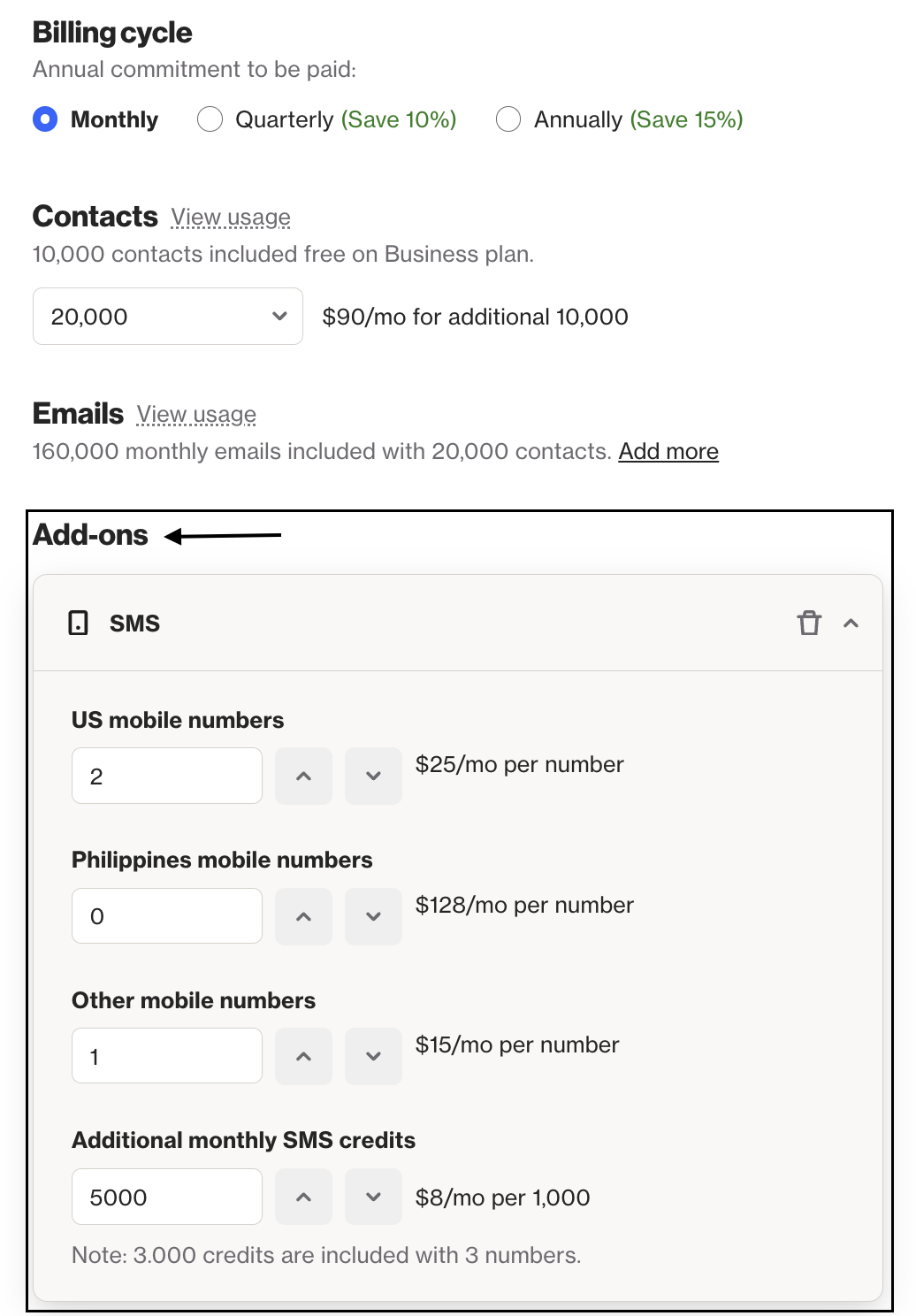 Checking and managing your plan - Ortto help