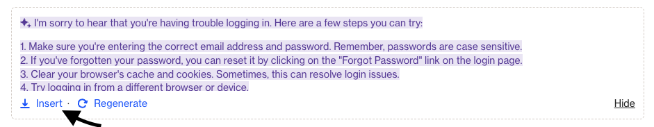 AI model - Ortto help