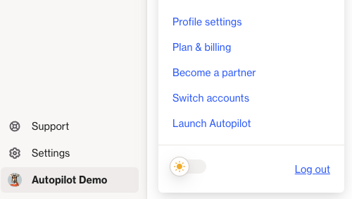 Autopilot: How to log out - Ortto Knowledge Base | Help Center ...