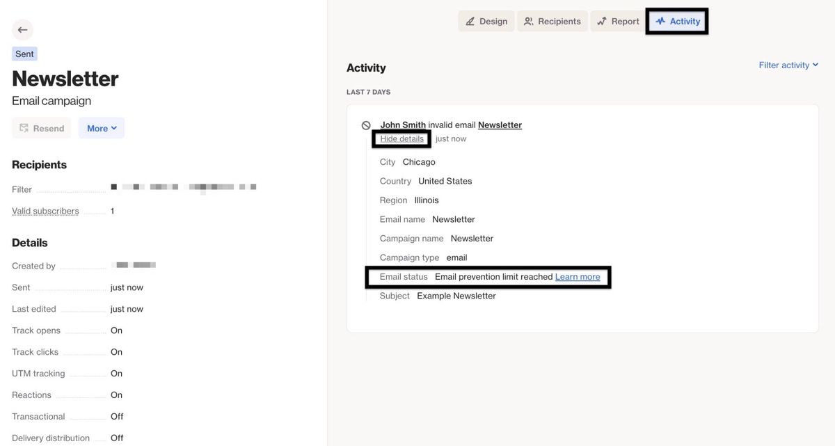 Email prevention limit - Ortto Knowledge Base | Help Center & Documentation