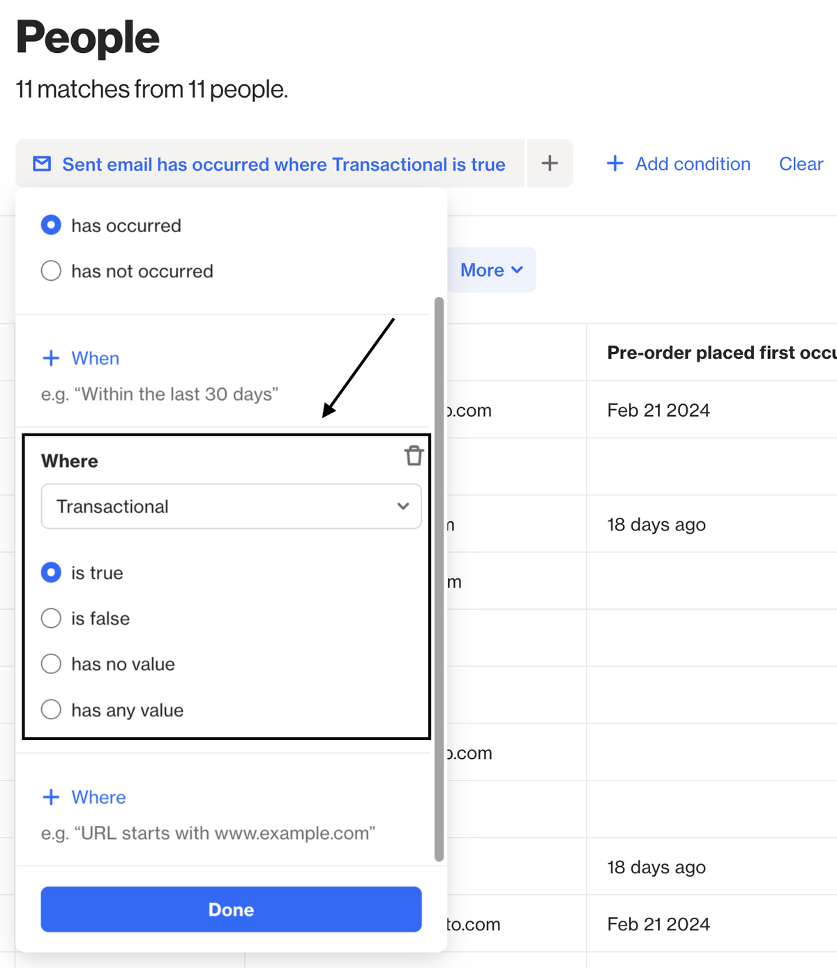 Making campaign messages transactional - Ortto help