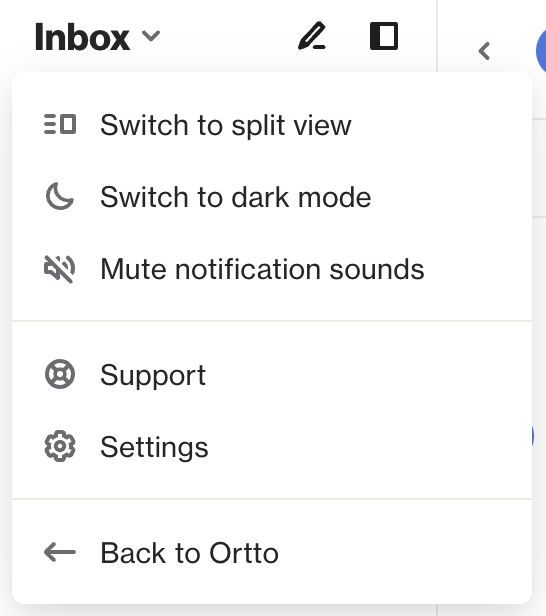 Talk inbox - Ortto help