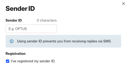 Sender IDs - Ortto help