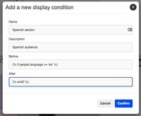 How to display translated email message content - Ortto help