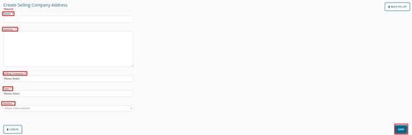 Buyer: How do I add a selling company's / vendor's address (Selling ...