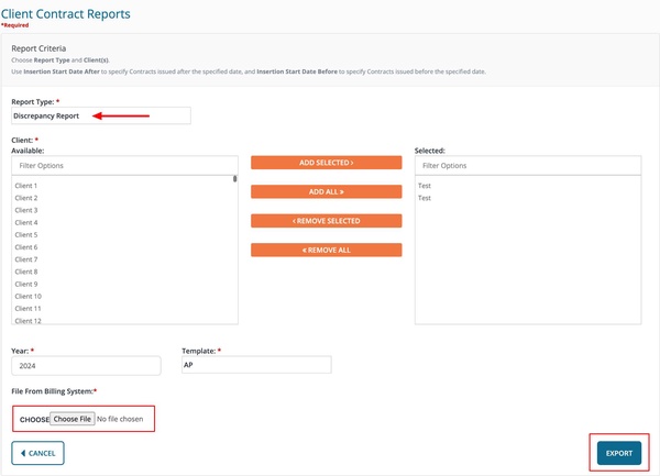 Buyer: Discrepancy Reports