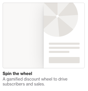 Creating a spin the wheel capture widget - Ortto help