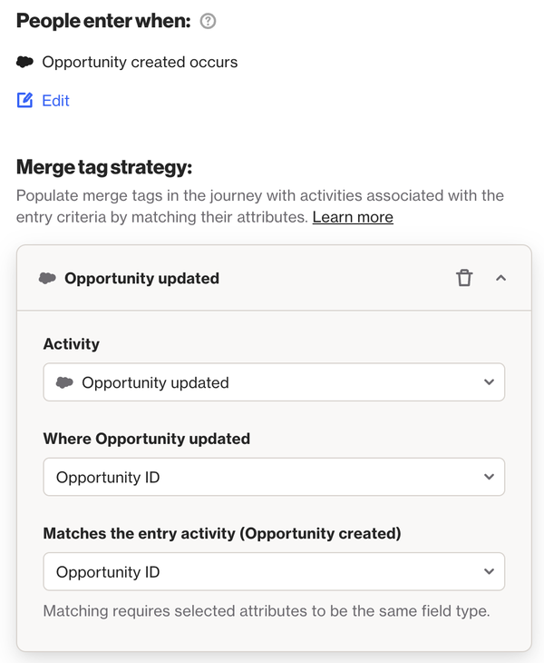 Setting a merge tag strategy for a journey - Ortto help