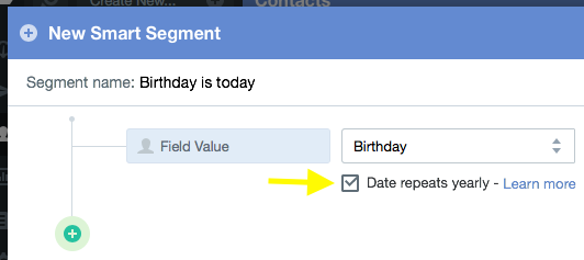 Autopilot: Date based smart segment - Ortto help