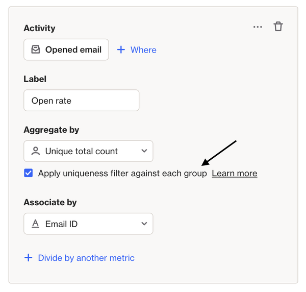 Uniqueness filter for table reports - Ortto Knowledge Base | Help ...